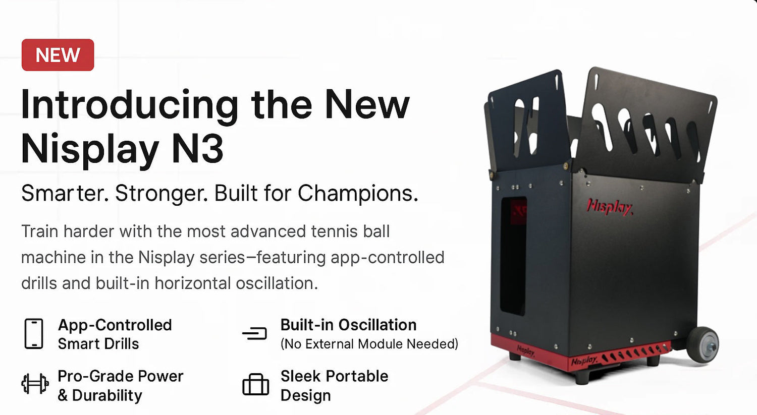 Nisplay Tennis Ball Machine – nisplay